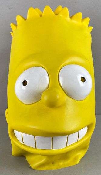 The Simpsons Vinyl Rubber Bart Mask - Matthew Bullock Auctioneers
