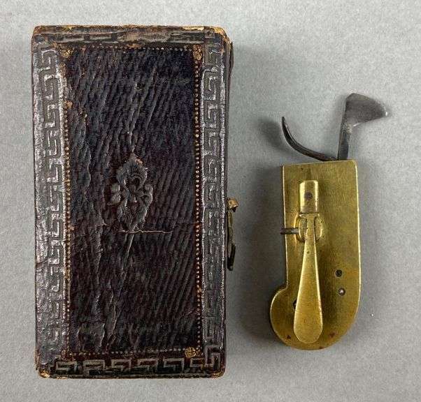 Civil War Era Bleeder Knife with Case - Matthew Bullock Auctioneers