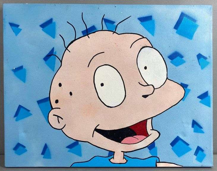 The Rugrats Tommy Pickles Oil on Canvas Painting - Matthew Bullock ...