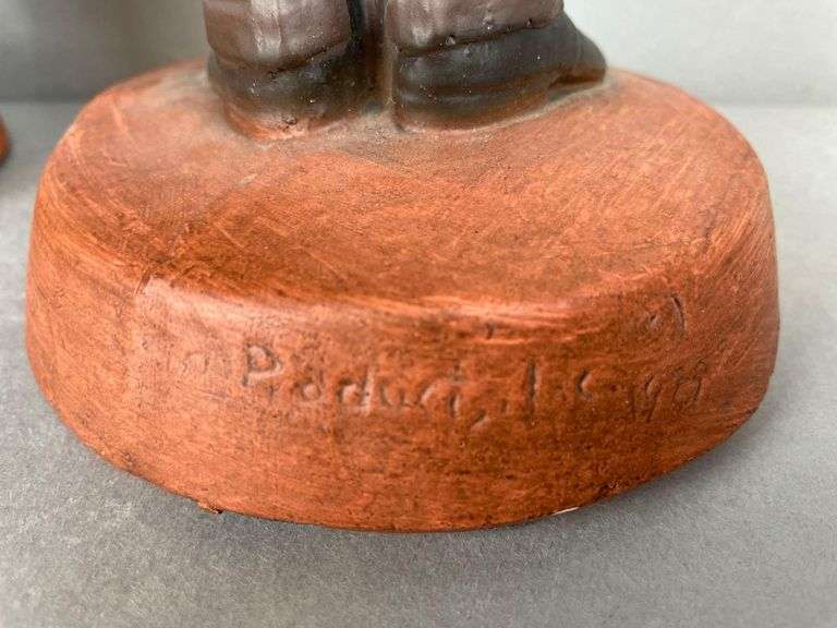 Group of 2 Abbott and Costello Esco Chalkware Statues - Matthew Bullock ...