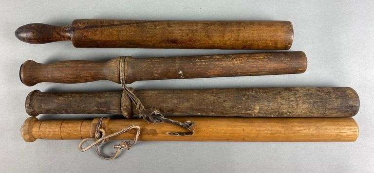 Group of 4 Vintage Police Batons - Matthew Bullock Auctioneers