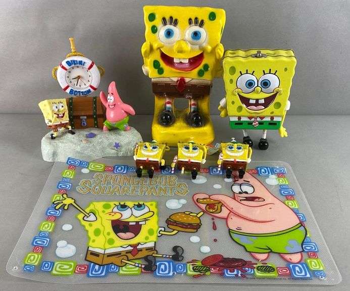 Group of 7 Assorted SpongeBob SquarePants Items - Matthew Bullock ...