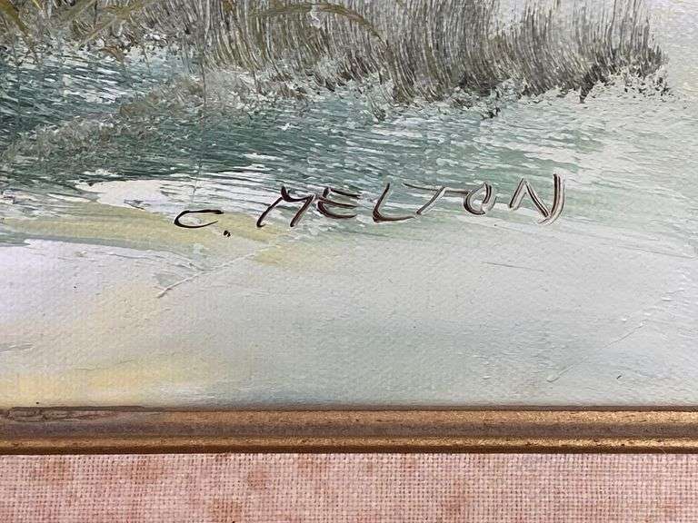 C. Melton Seagulls on Beach Oil Painting on Canvas - Matthew Bullock ...