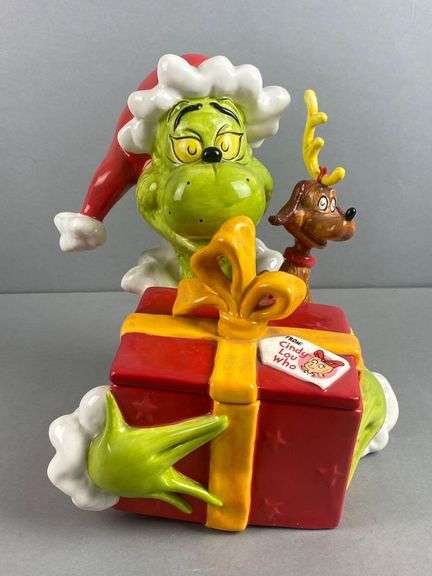 Dr. Seuss The Grinch Limited Edition Porcelain Cookie Jar - Matthew ...
