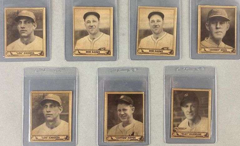 7 - 1940 Play Ball Baseball Cards - Matthew Bullock Auctioneers