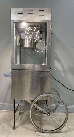 Pop Maxx Popper Popcorn Machine Cart - Matthew Bullock Auctioneers
