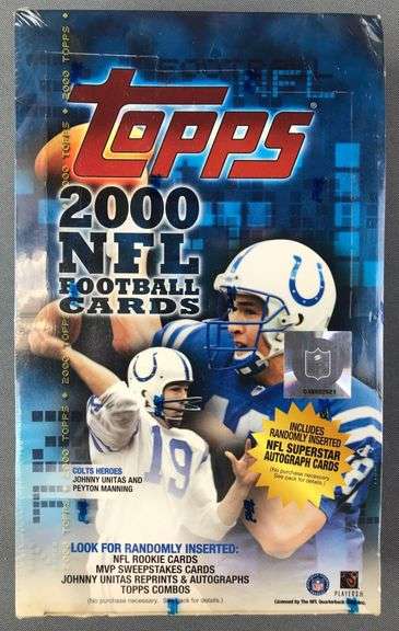 2000 Topps Football Factory Sealed Box - Matthew Bullock Auctioneers