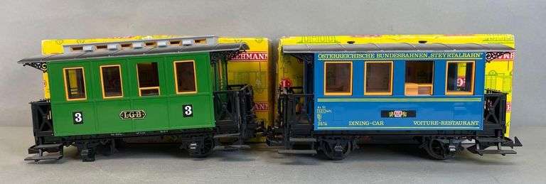 Group of 2 LGB G Scale Passenger Cars - Matthew Bullock Auctioneers