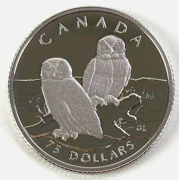 1991 $75 Owl 1/4oz. 9995 Platinum Coin - Matthew Bullock Auctioneers