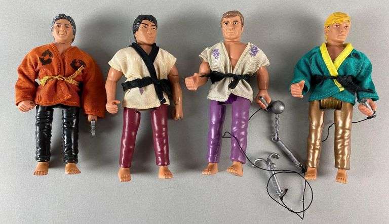 Group of 4 Remco Toys Karate Kid Action Figures - Matthew Bullock ...