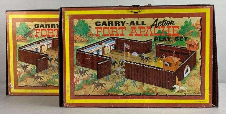 Group of 2 Marx Fort Apache Carry All Action Play Sets - Matthew ...