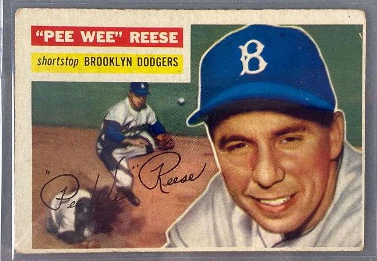 1956 Topps Pee Wee Reese #260 - Matthew Bullock Auctioneers