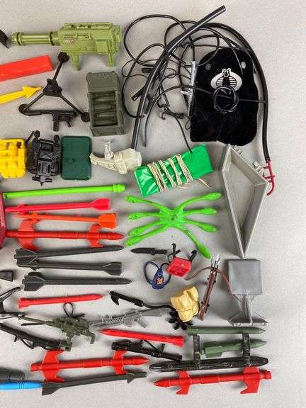 Group of Hasbro G.I. Joe Weapons, Gear and Stands - Matthew Bullock ...