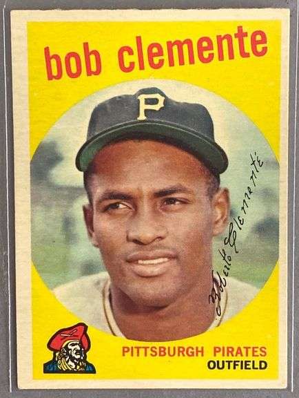 1959 Topps Bob Clemente #478 - Matthew Bullock Auctioneers