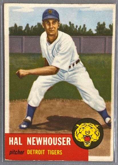 1953 Topps Hal Newhouser #228 Rookie - Matthew Bullock Auctioneers
