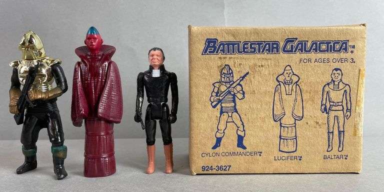 Group of 3 1978 Mattel Battlestar Galactica Action Figures - Matthew ...