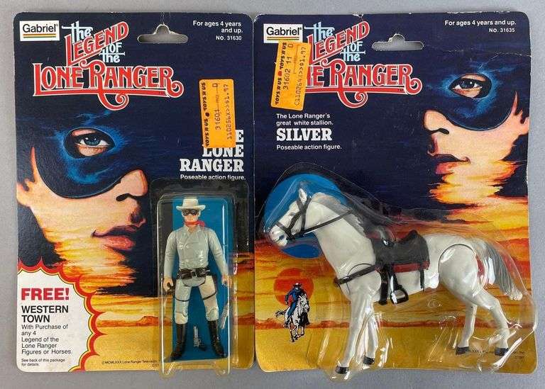 Group of 2 Gabriel Lone Ranger and Silver Action Figures - Matthew ...