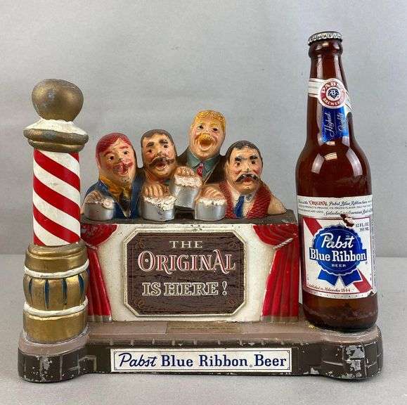 Pabst Blue Ribbon Beer Advertising Metal Display - Matthew Bullock ...
