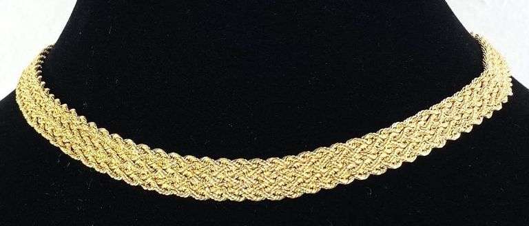 14K Gold Triple Rope Chain Necklace - Matthew Bullock Auctioneers