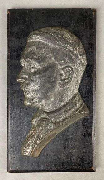 WW2 German Adolf Hitler Plaque - Matthew Bullock Auctioneers