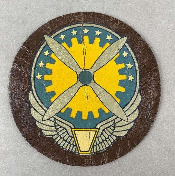 WW2 USAAF Air Service Command Leather Patch - Matthew Bullock Auctioneers