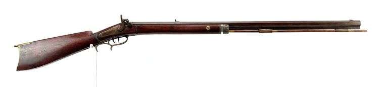 Antique .40 cal. Octagon Barrel Cap and Ball Black Powder Long Rifle ...