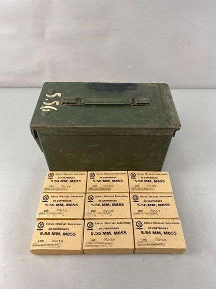 270 Rounds of 5.56mm M855 Ammunition in Ammo Box - Matthew Bullock ...