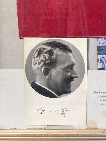 German Style Adolf Hitler Collage with Signature NO COA - Matthew ...