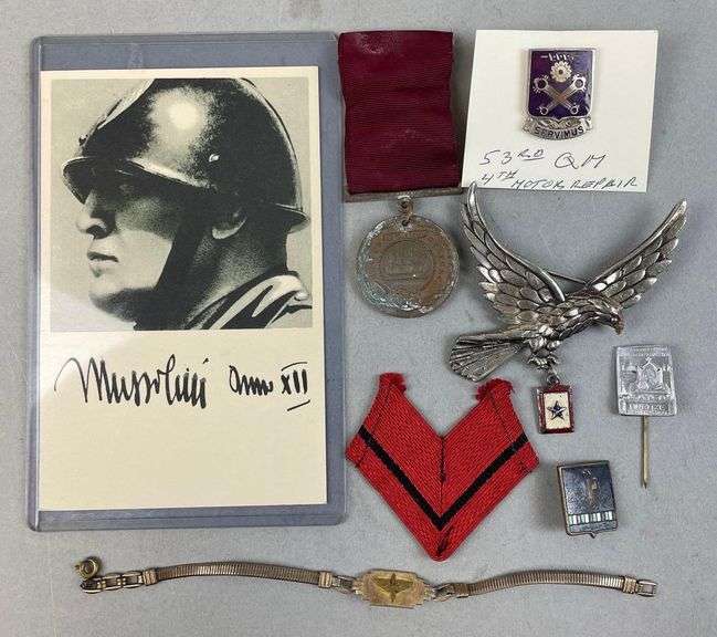 Group of 8 Assorted WW2 Items - Matthew Bullock Auctioneers