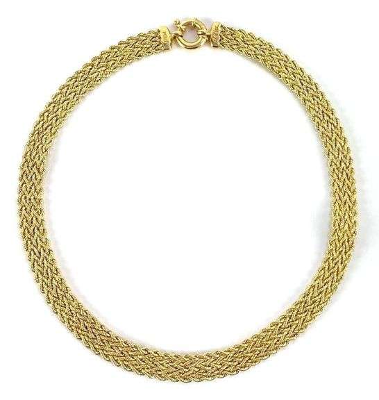 14K Gold Triple Rope Chain Necklace - Matthew Bullock Auctioneers