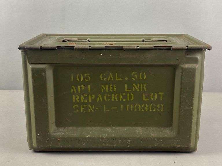 WW2 TBC .50 Cal Ammunition Box with Dummy Rounds - Matthew Bullock ...