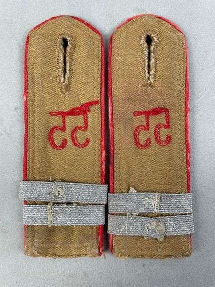 Pair of WW2 Hitler Youth Shoulder Straps - Matthew Bullock Auctioneers