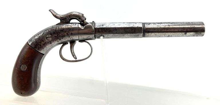 Antique .38 cal. Percussion Boot Pistol - Matthew Bullock Auctioneers