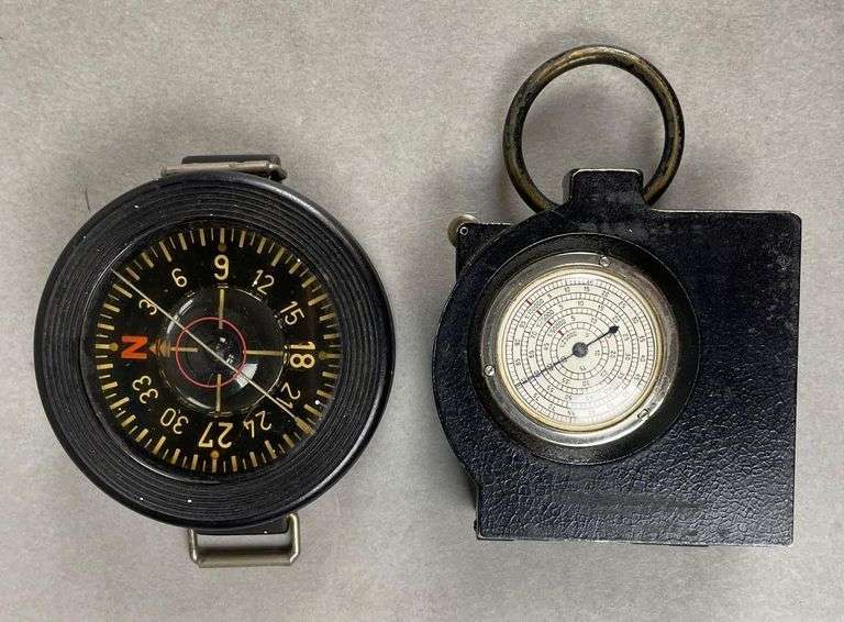 Group of 2 WW2 German Compasses - Matthew Bullock Auctioneers