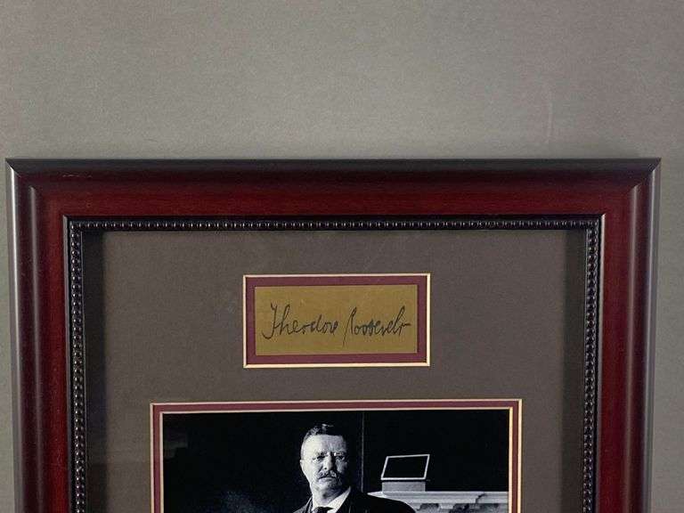 Theodore Roosevelt Facsimile Signature with Photograph - Matthew ...