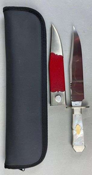 Steven J. Rapp Fixed Blade Knife with Sheath - Matthew Bullock Auctioneers