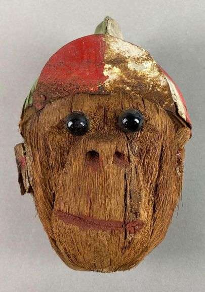 Art Coconut Head Monkey - Matthew Bullock Auctioneers