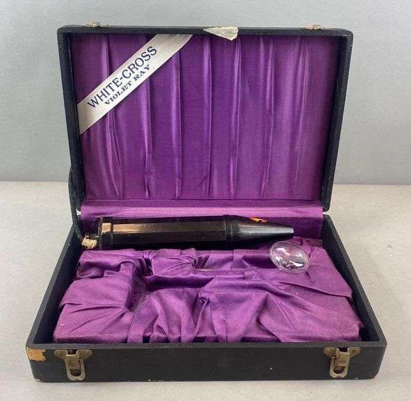 White-Cross Violet Ray with Attachments - Matthew Bullock Auctioneers