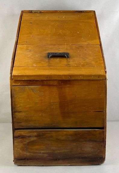 Primitive Wood Potato Bin - Matthew Bullock Auctioneers