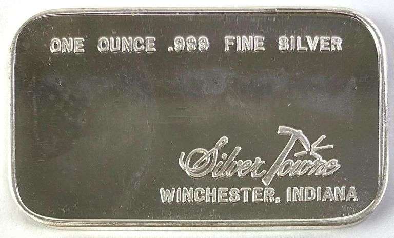 Silver Towne Horizontal 1oz. .999 Fine Silver Ingot / Bar - Matthew ...