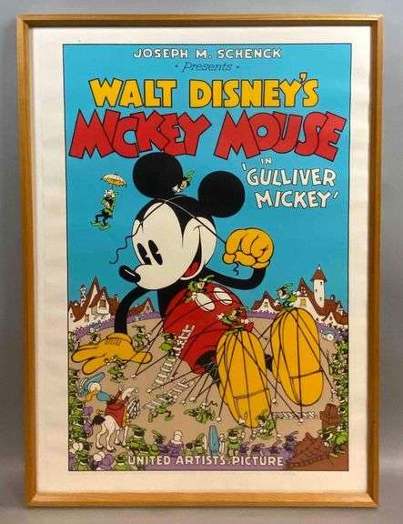 Reproduction Walt Disney In Gulliver Mickey Poster - Matthew Bullock ...