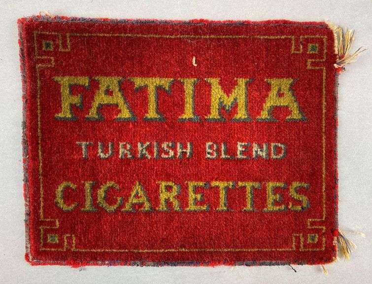 Fatima Turkish Blend Cigarettes Advertising Carpet Piece - Matthew ...