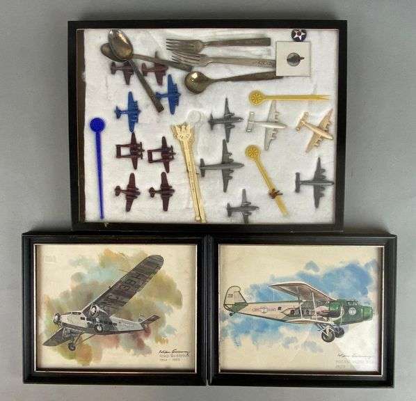Group of 20+ Assorted Airplane Items - Matthew Bullock Auctioneers