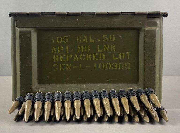 WW2 TBC .50 Cal Ammunition Box with Dummy Rounds - Matthew Bullock ...