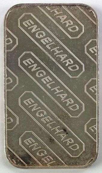 Engelhard E Logo Cast Vertical 1oz. 999 Fine Silver Ingot / Bar ...