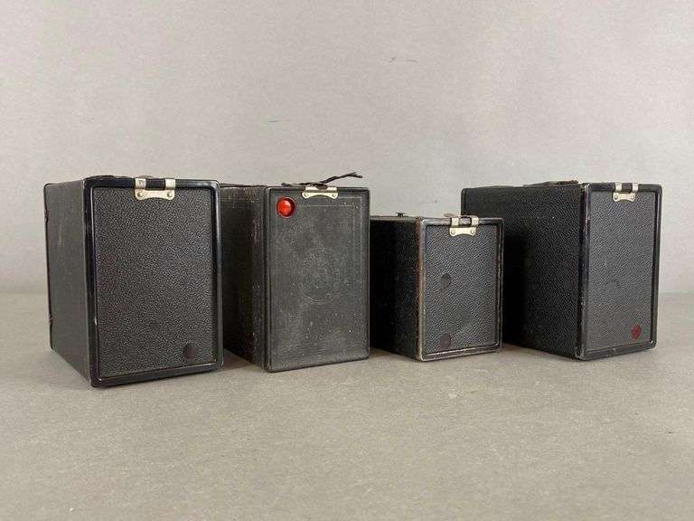 Group of 4 Vintage Box Type Cameras - Matthew Bullock Auctioneers