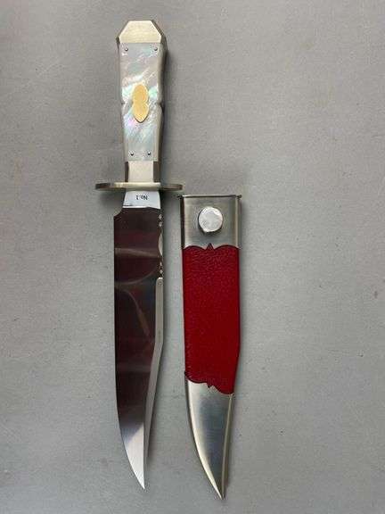 Steven J. Rapp Fixed Blade Knife with Sheath - Matthew Bullock Auctioneers