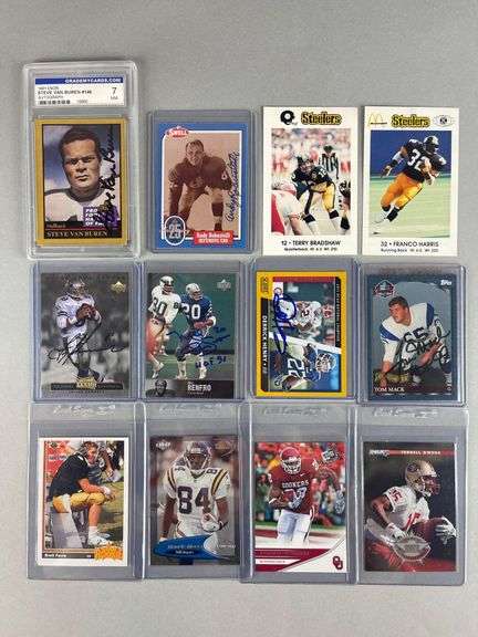 13 - 1983 - 2021 Assorted Football Cards with HOFs Autographs and ...