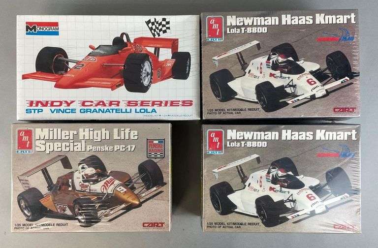 Group of 4 Indy Car Model Kits - Matthew Bullock Auctioneers