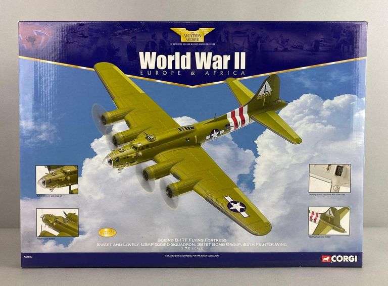 Corgi WW2 Europe and Africa Sweet and Lovely Boeing B-17F Flying ...